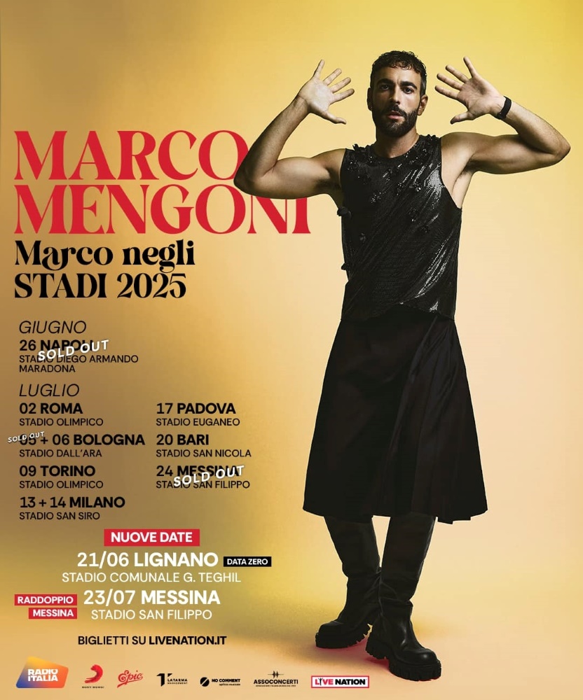 Marco Mengoni - Marco Negli Stadi 2025 Tour - 14 July 2025 - San Siro ...