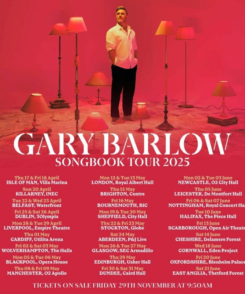Gary Barlow - Songbook Tour 2025 - 24 May 2025 - P&J Live - Event/Gig ...