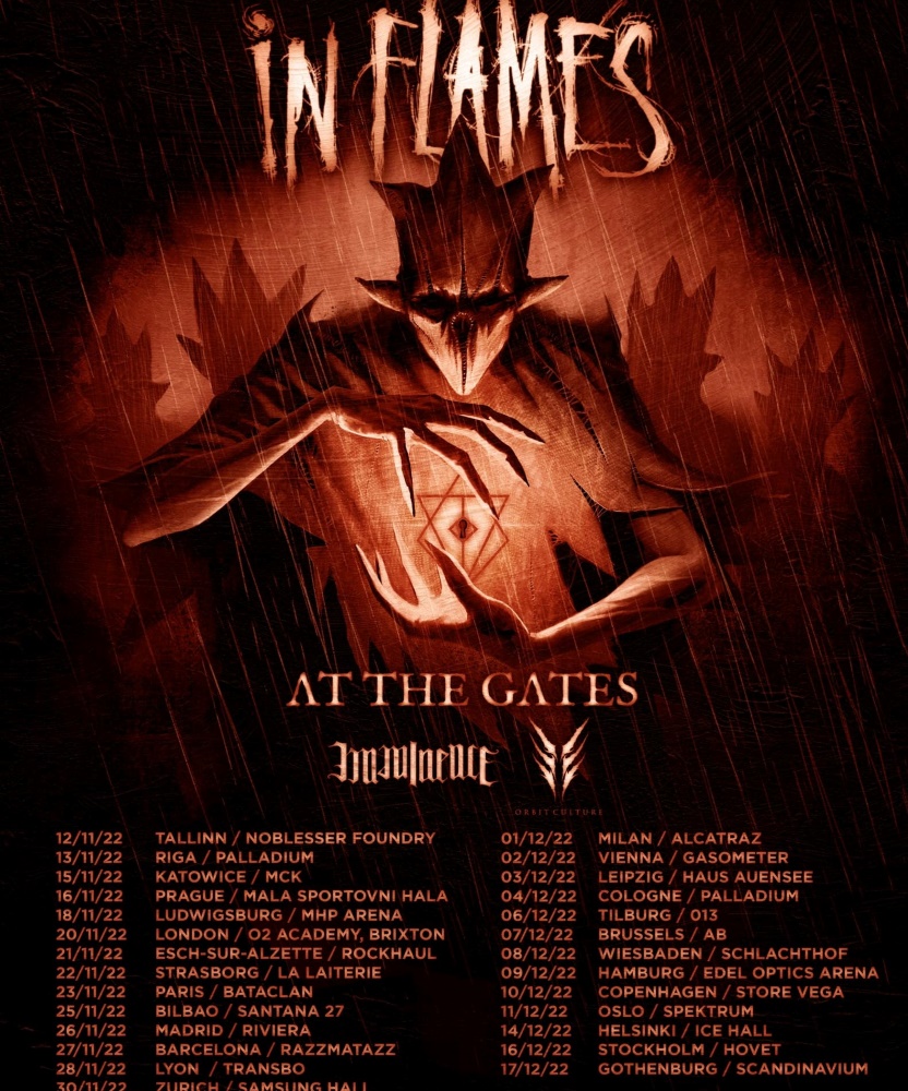 In Flames - European Tour 2022 - 17 December 2022 - Scandinavium ...