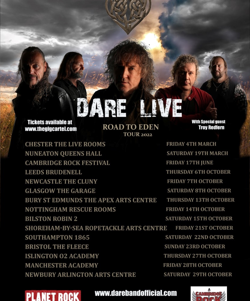 Dare - Road To Eden Tour 2022 - 15 October 2022 - The Robin 2 - Event ...