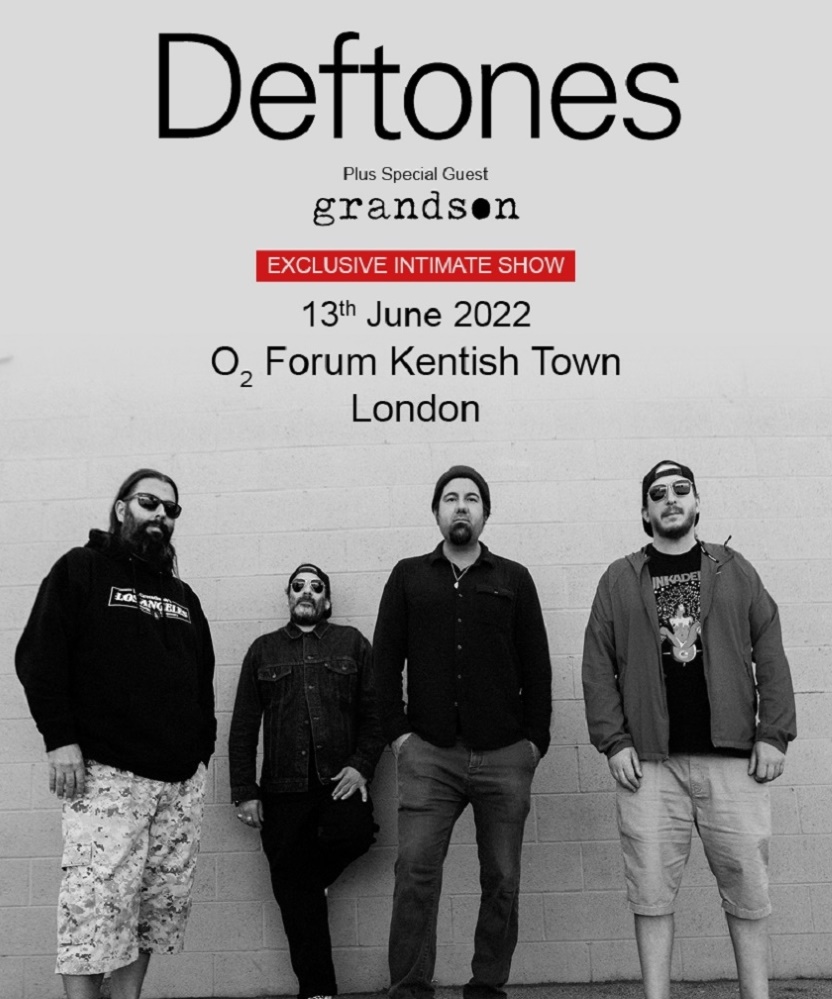 Deftones - 13 June 2022 - O2 Forum Kentish Town - Event/Gig details ...