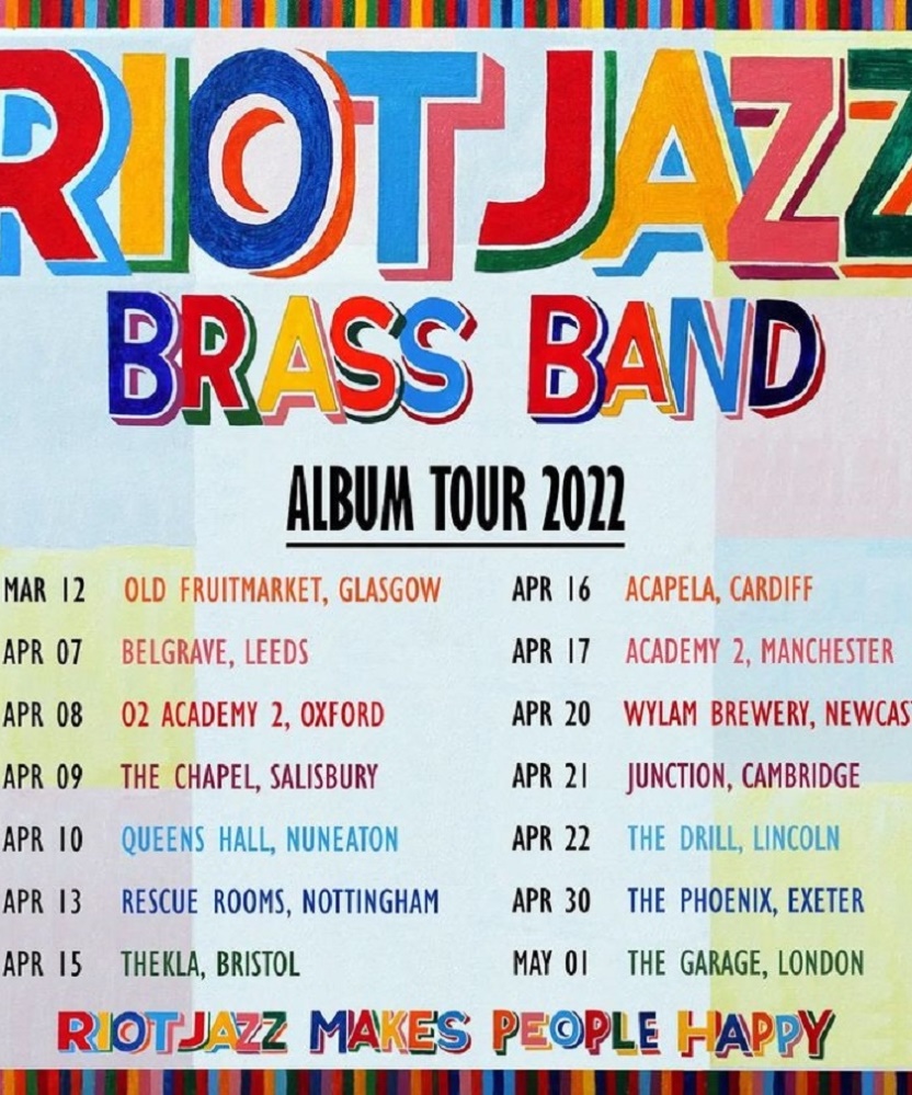 Riot Jazz - Album Tour 2022 - 15 April 2022 - Thekla - Event/Gig ...