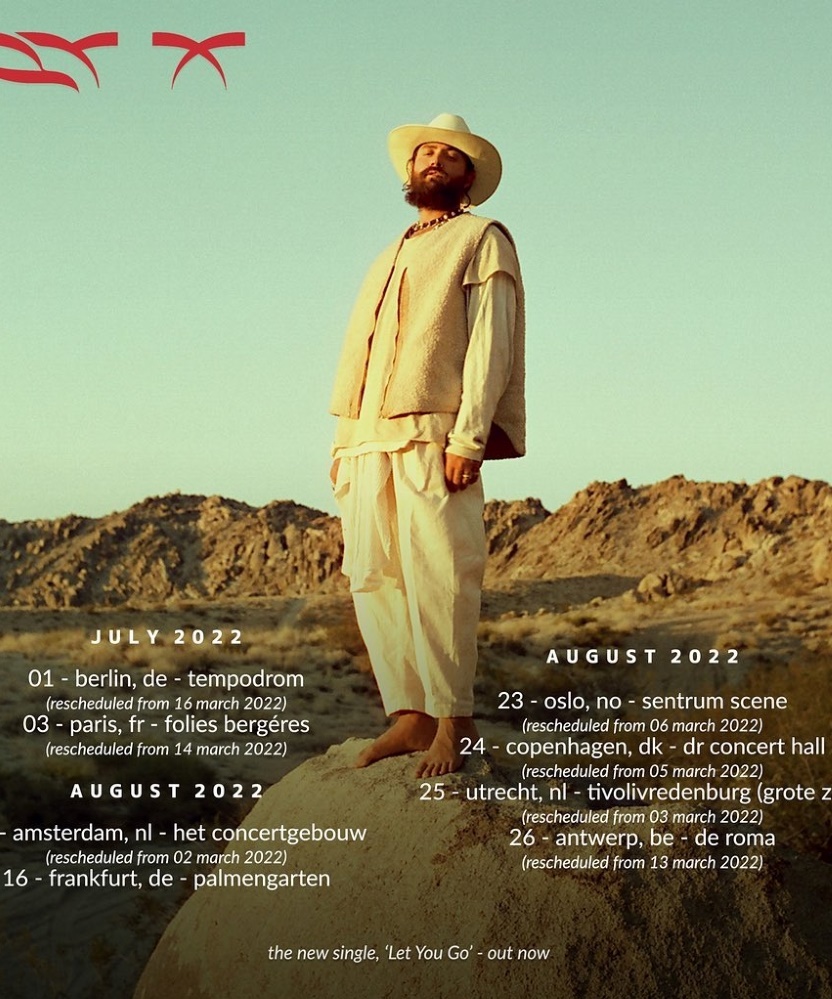 Ry X - European Tour 2022 - 23 August 2022 - Sentrum Scene - Event/Gig ...