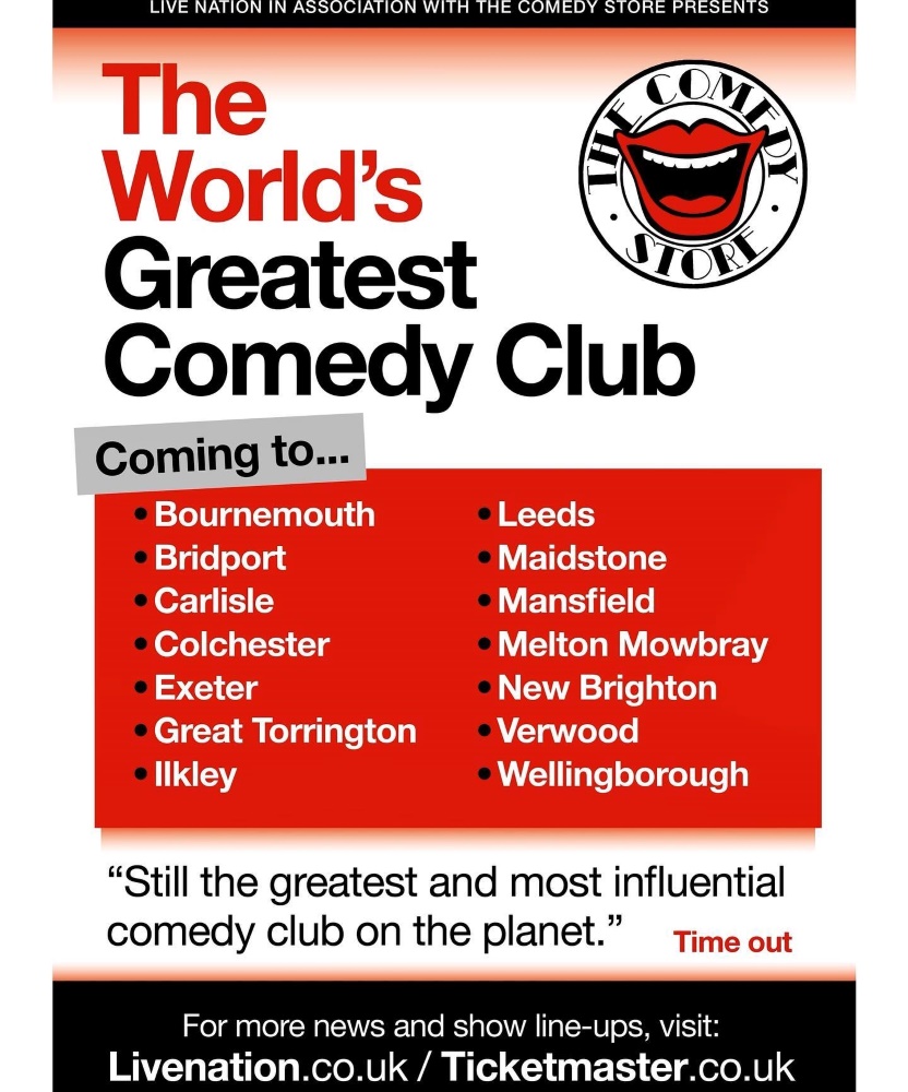 The Comedy Store - UK Tour 2022 - 11 November 2023 - O2 Academy ...