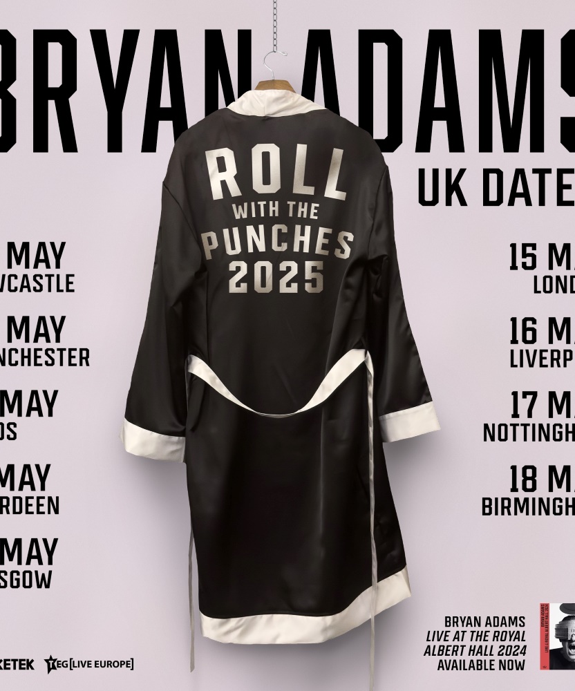 Bryan Adams - Roll With The Punches 2025 Tour - 21 May 2025 - The SSE ...