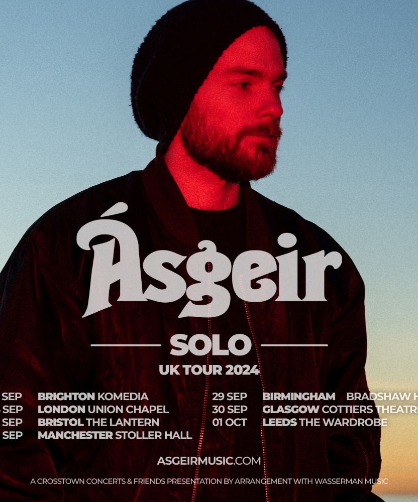 Ásgeir - Solo UK Tour 2024 - 26 September 2024 - Bristol Beacon - Event ...