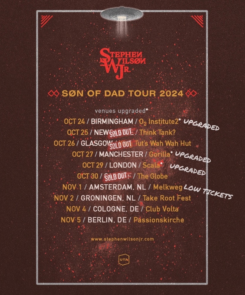 Stephen Wilson Jr. - Son Of Dad Tour 2024 - 24 October 2024 - O2 ...