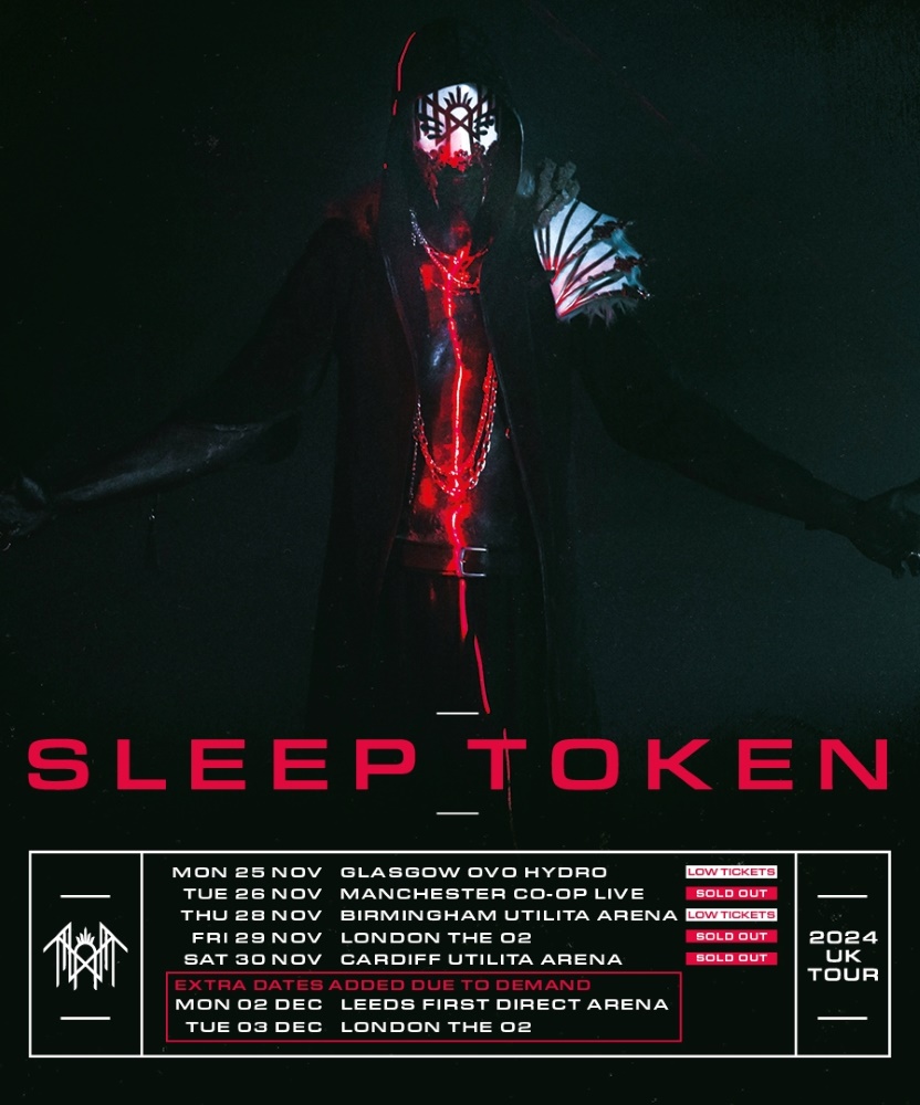 Sleep Token - 2024 UK Tour - 26 November 2024 - Co-op Live - Event/Gig ...