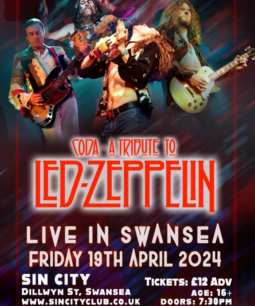 CODA - a Tribute to Led Zeppelin - 19 April 2024 - Sin City - Event/Gig ...