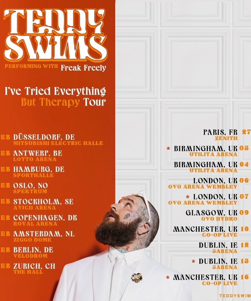 Teddy Swims - I've Tried Everything But Therapy Tour - 10 March 2025 ...