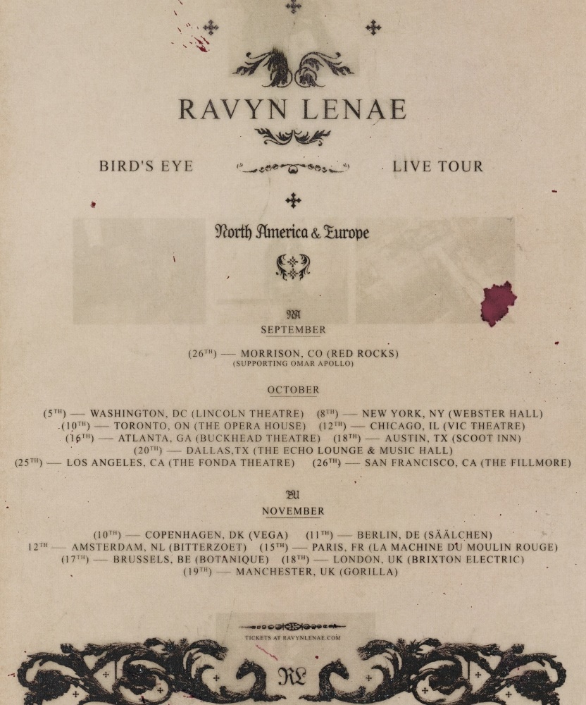 Ravyn Lenae - Bird's Eye Live Tour 2024 - 18 November 2024 - Electric ...