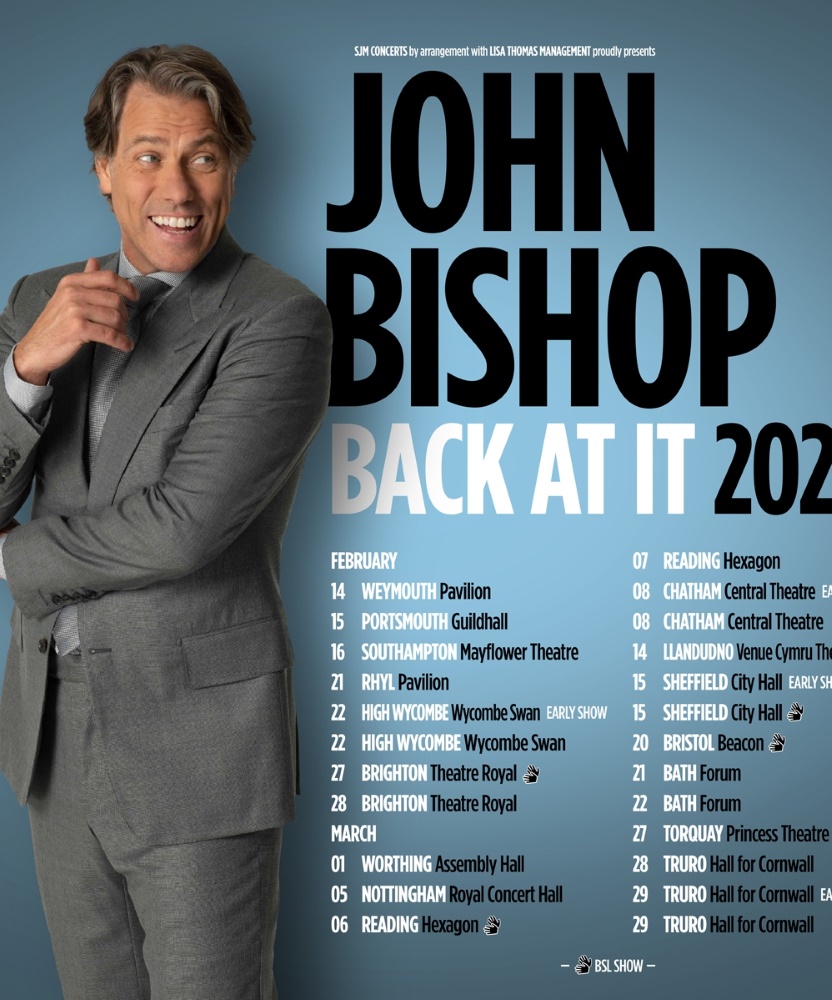 John Bishop - Back At It 2025 Tour - 15 March 2025 - Sheffield City ...