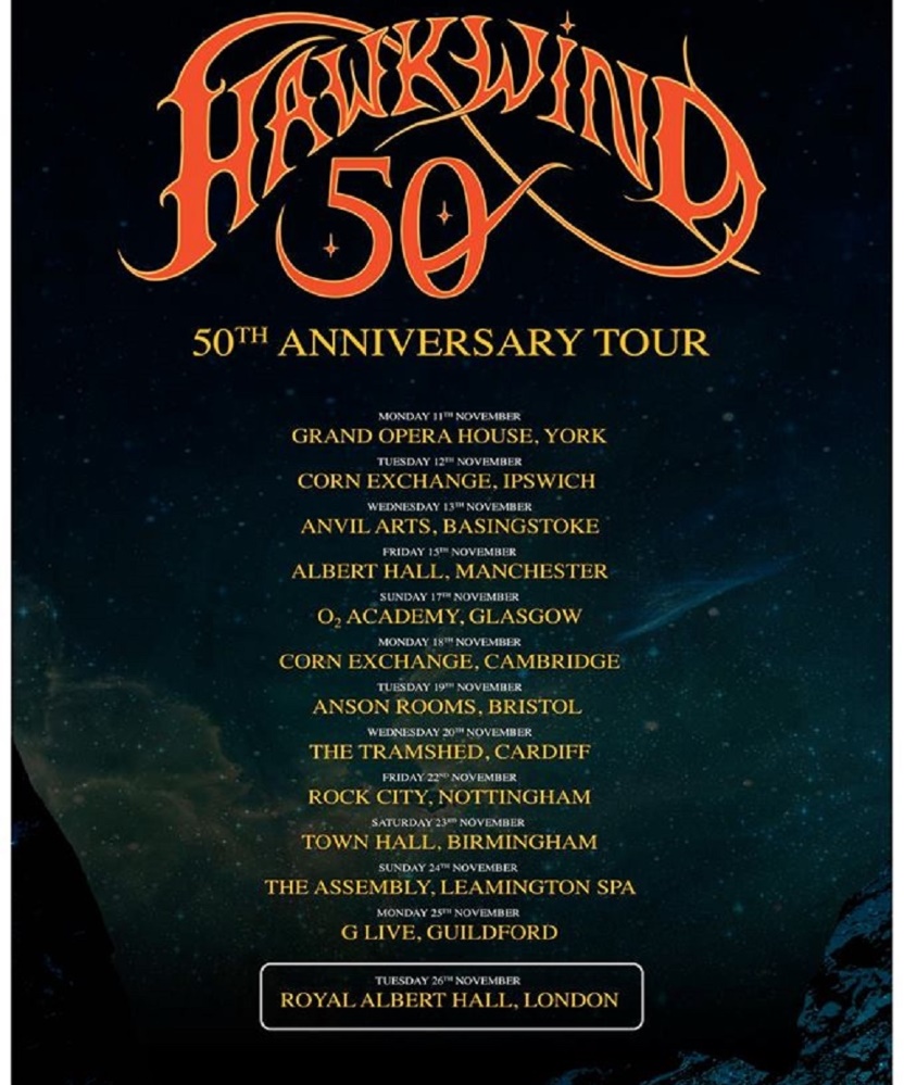 Hawkwind - 50th Anniversary Tour - 15 November 2019 - Albert Hall ...