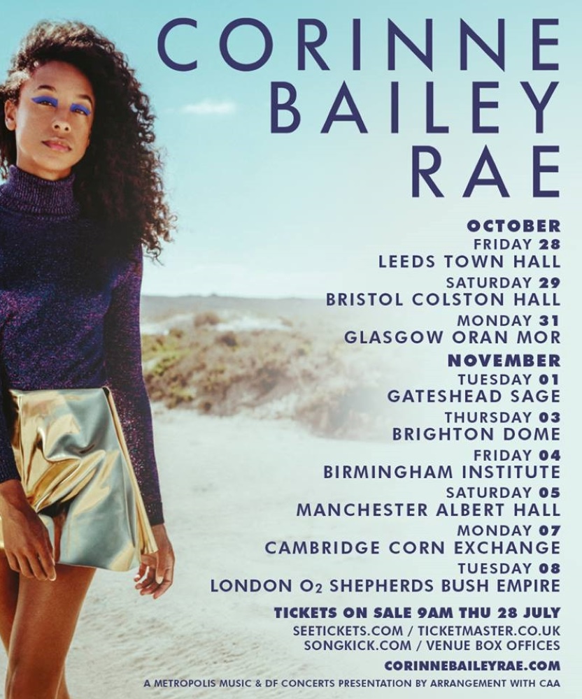 Corinne Bailey Rae - 05 November 2016 - Albert Hall - Event/Gig details ...