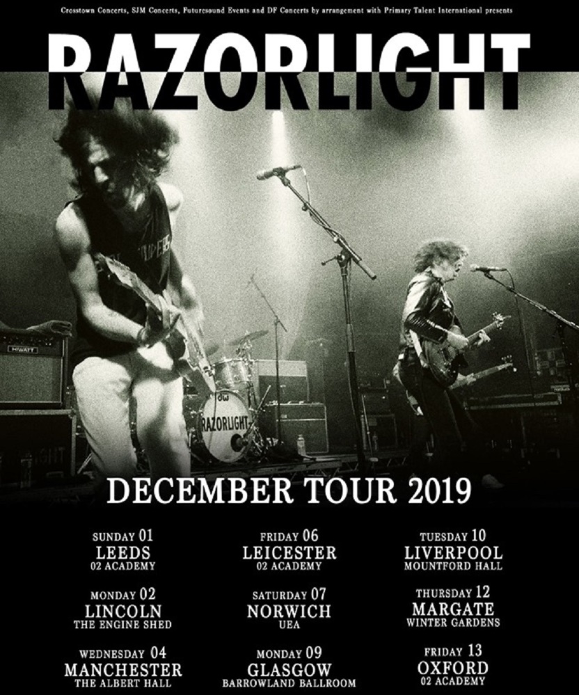 Razorlight - December Tour 2019 - 06 December 2019 - O2 Academy ...