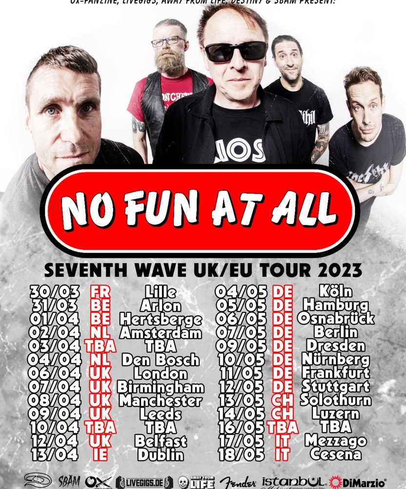 No Fun At All Seventh Wave Ukeu Tour 2023 14 May 2023 Konzerthaus Schüür Eventgig 