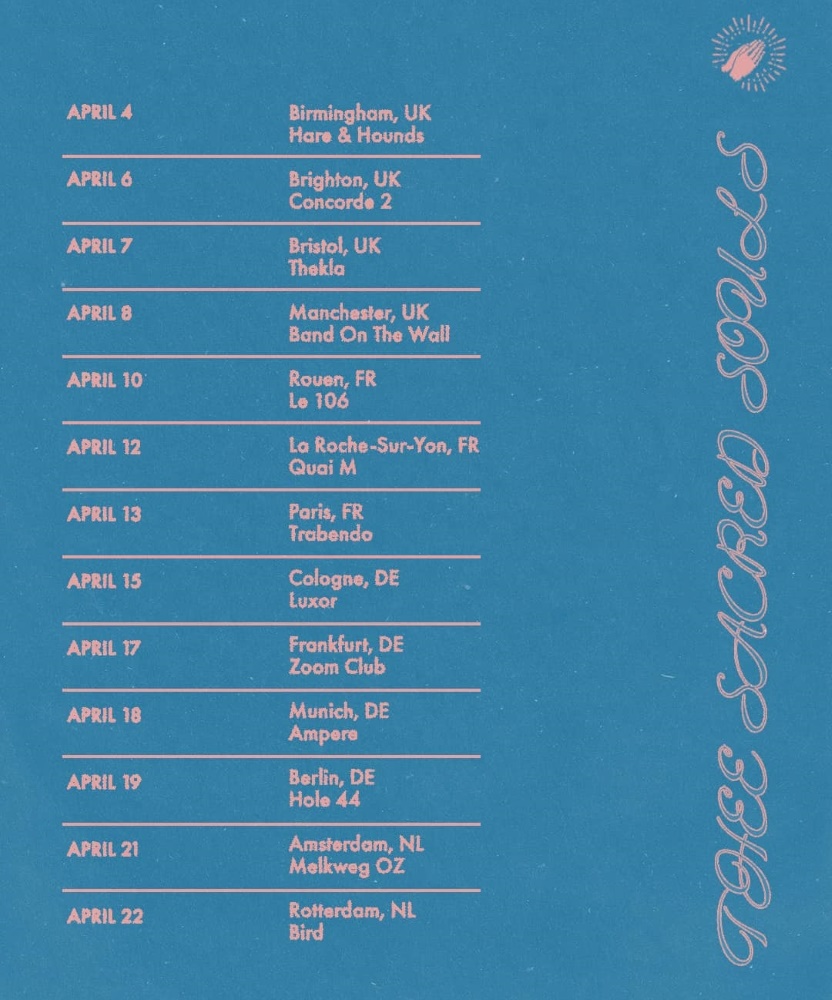 Thee Sacred Souls - 2023 UK & EU Tour - 17 April 2023 - Zoom Frankfurt ...