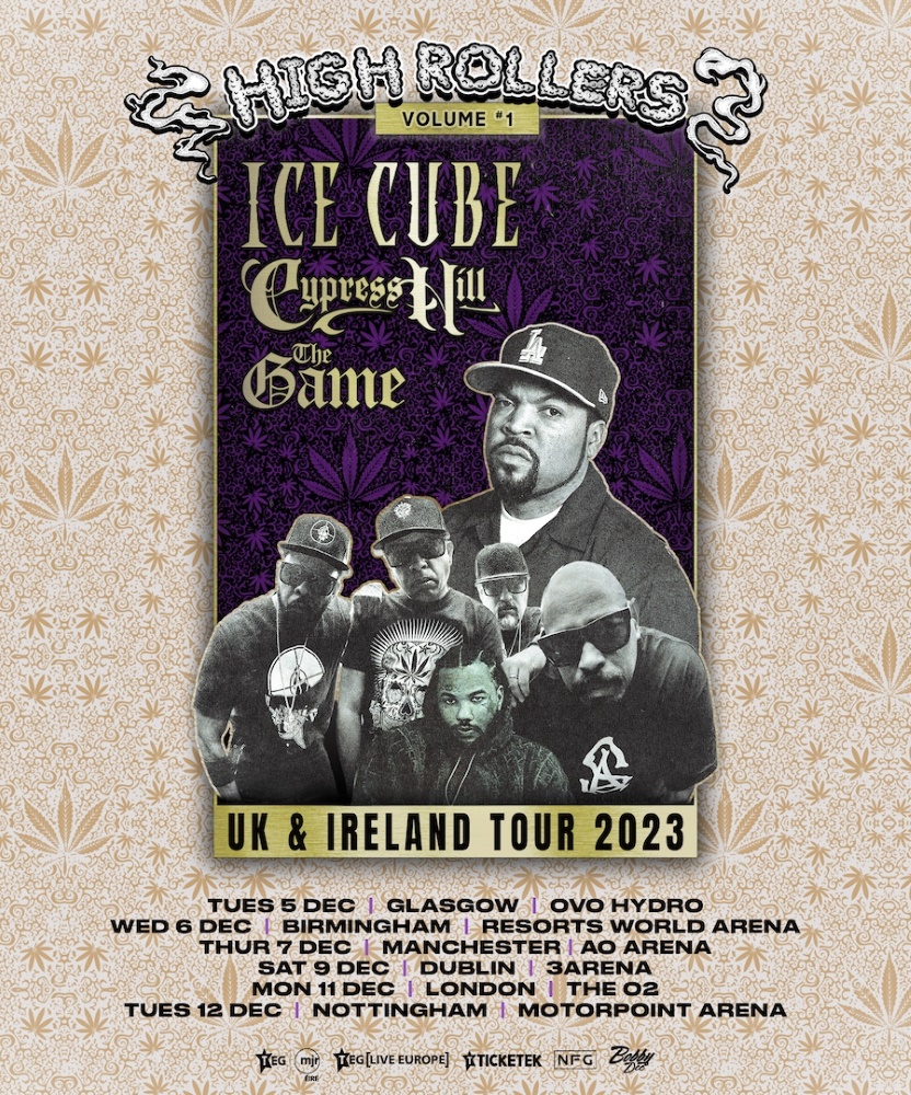 Ice Cube - High Rollers UK Tour - 12 December 2023 - Motorpoint Arena ...