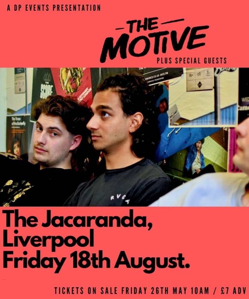 The Motive - 18 August 2023 - The Jacaranda - Event/Gig details ...