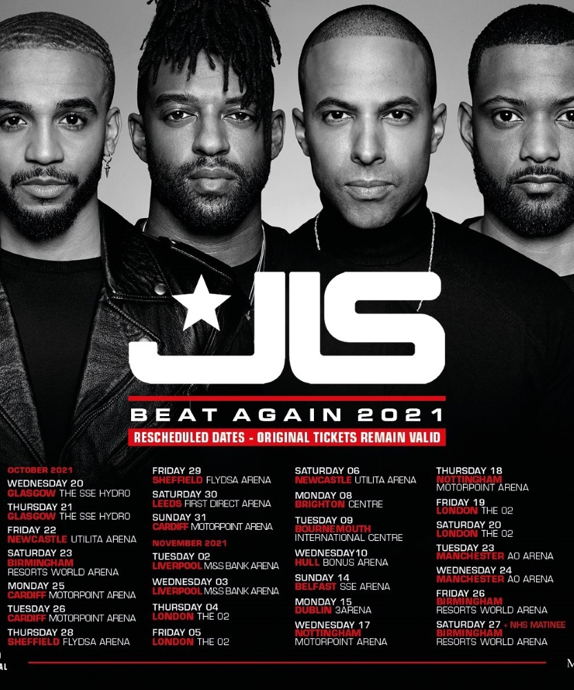 JLS - Beat Again 2021 - 08 November 2021 - The Brighton Centre - Event ...