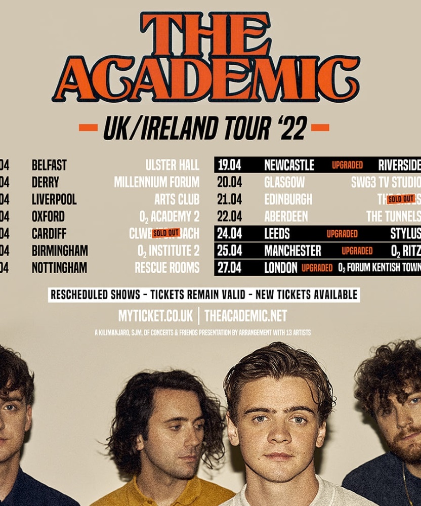 The Academic - UK/Ireland Tour 2022 - 27 April 2022 - O2 Forum Kentish ...
