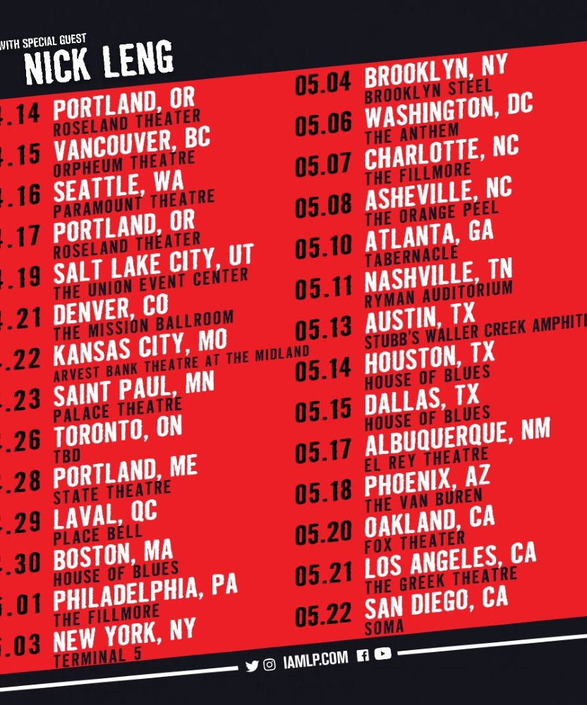 LP - North America 2021 - 10 May 2022 - The Tabernacle - Event/Gig ...