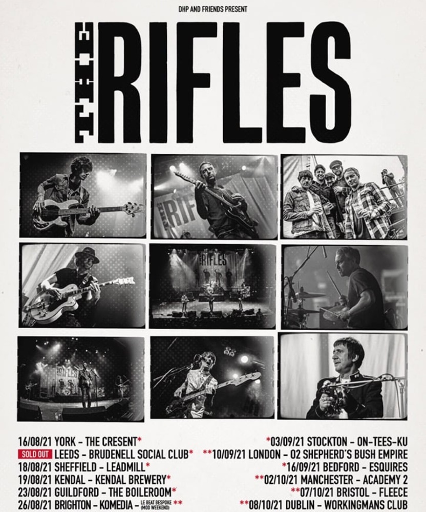 The Rifles - Tour 2021 - 24 November 2021 - Social - Event/Gig details ...